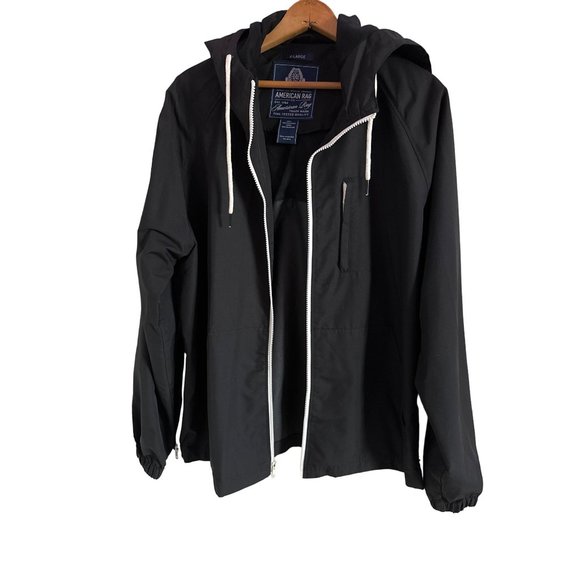 American Rag | Jackets & Coats | American Rag Jacket Black White Zipper ...